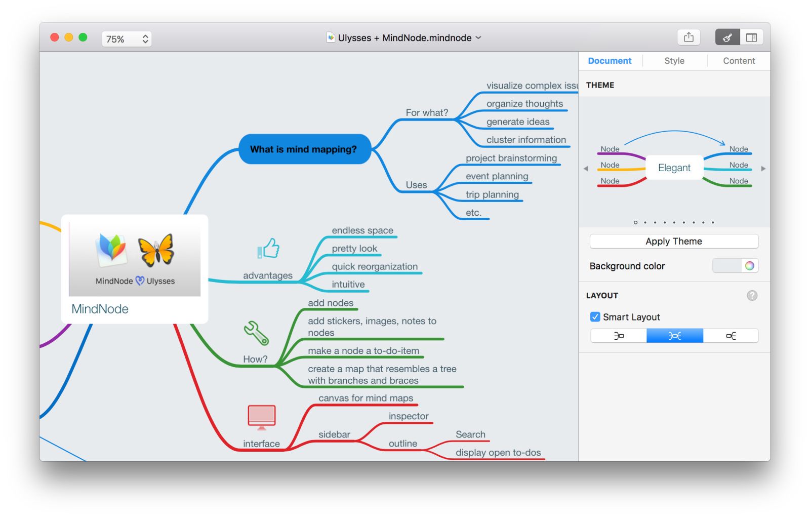 Free Download MindNode Pro MacOS – Mind mapping software